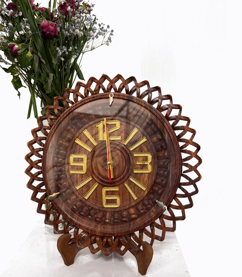 Premium 12-Inch Wooden Wall Clock – Silent Quartz, Minimalist Design ...